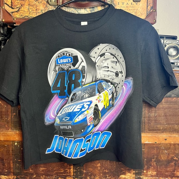 Tops | Jimmy Johnson Nascar Crop Top S 3x Available | Poshmark